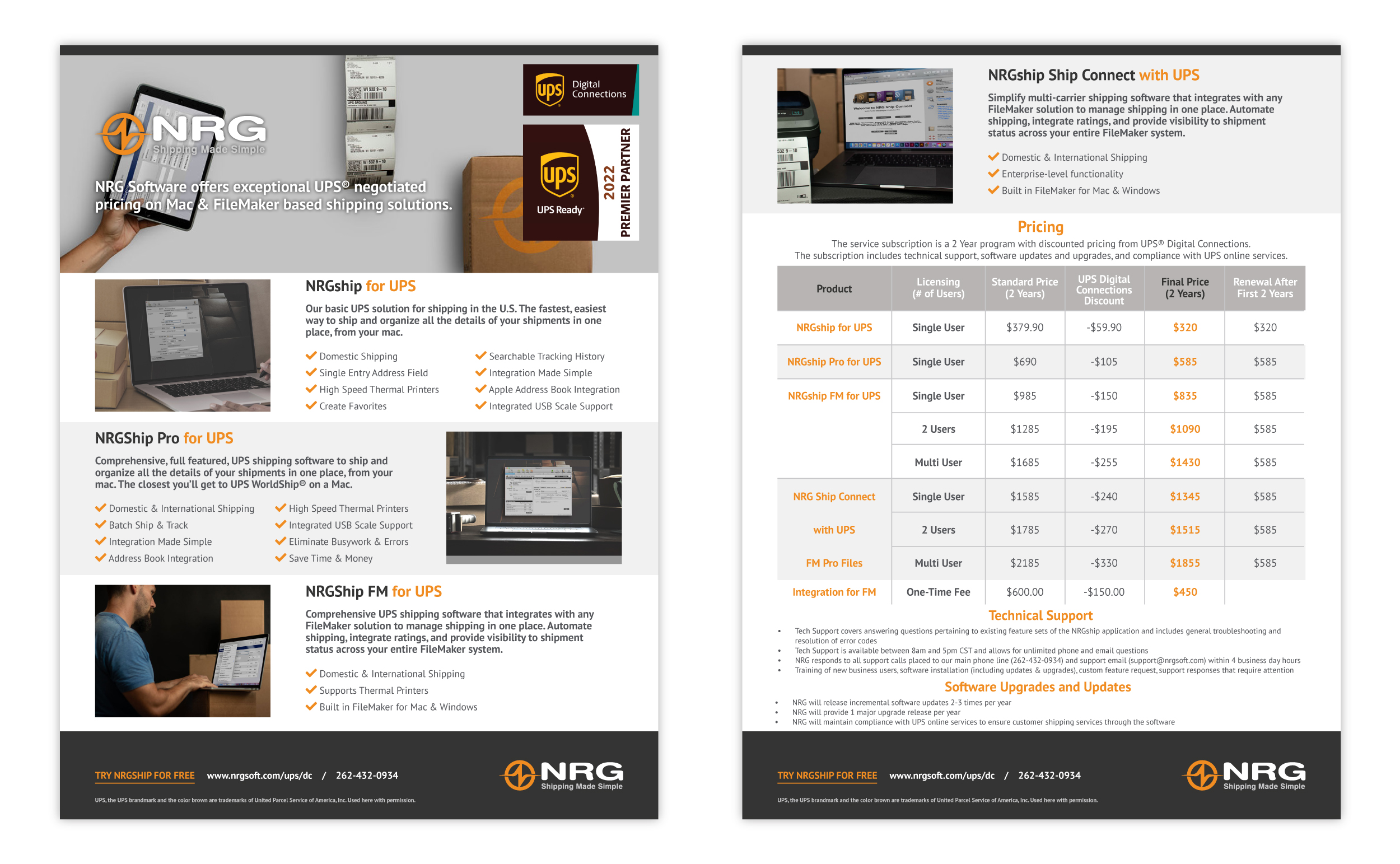 Nrgship Ups Digital Connections Nrg Software